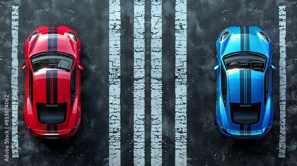 Design a scene of road rage between two drivers arguing over a parking ...