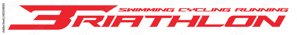 Triathlon sport logo vector concept. A triathlon is an endurance ...