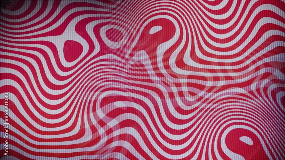 Particles red wave Cyber technology background loop. Abstract 4k ...