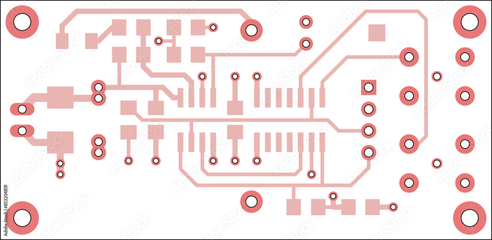 Tracing the conductors of the printed circuit board of electronic ...