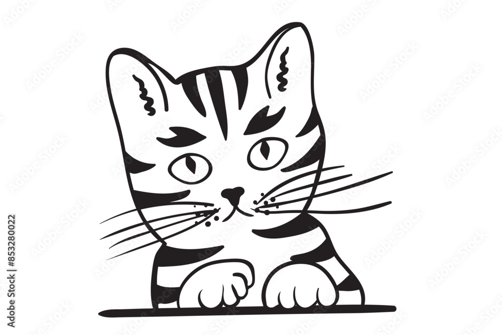 Peeking cat Svg, Cat bundle Svg, Black cat Svg, Peeking cats Svg, Fur ...