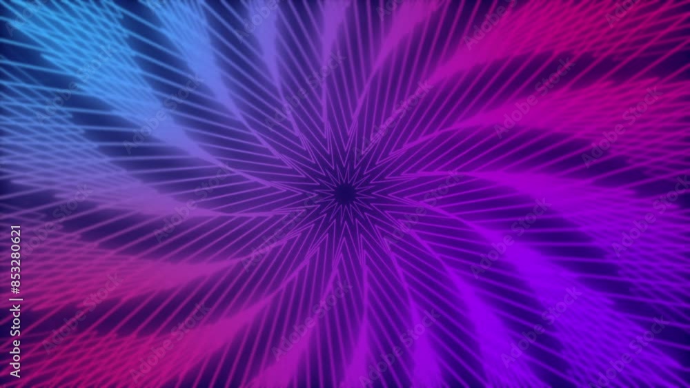 Spiral twirling 2D shape line animation optical illusion hypnotic ...