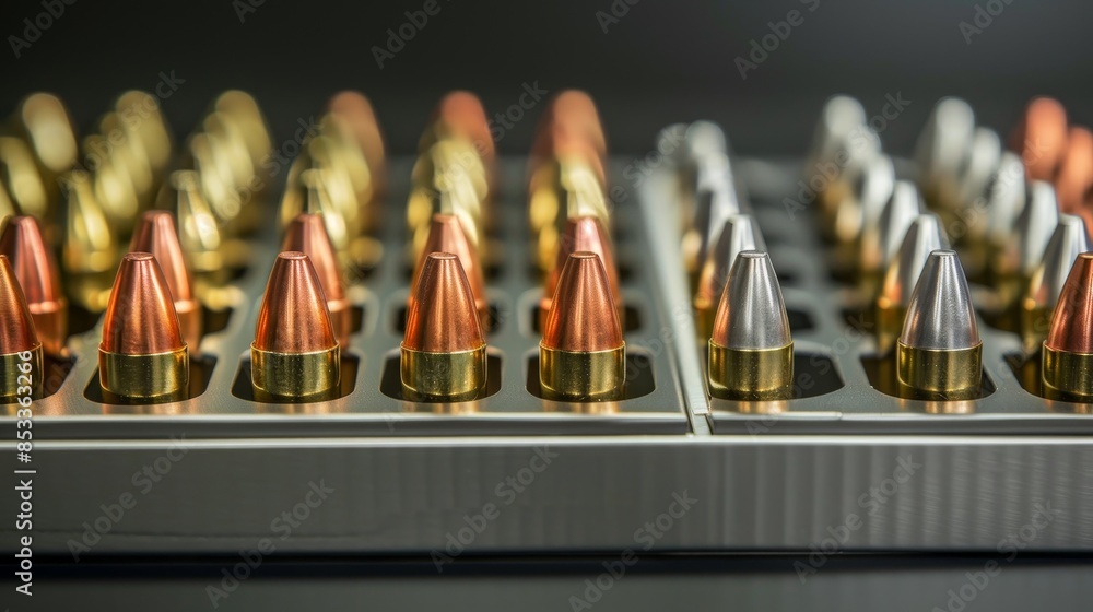 Ammunition manufacturing packaging front view highlighting the ...