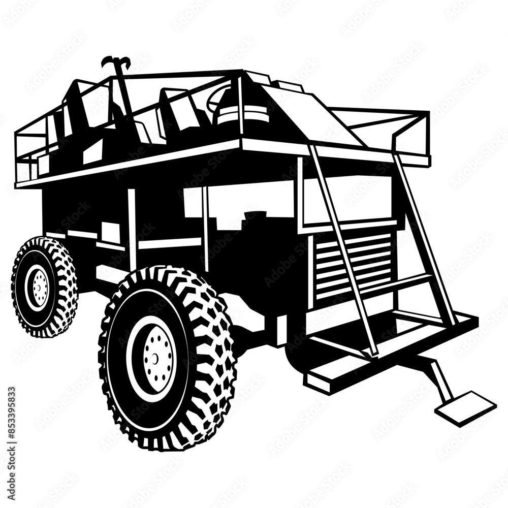 Hunting Swamp Buggy Hunting Swamp Swamp Hunting Stock Vector | Adobe Stock