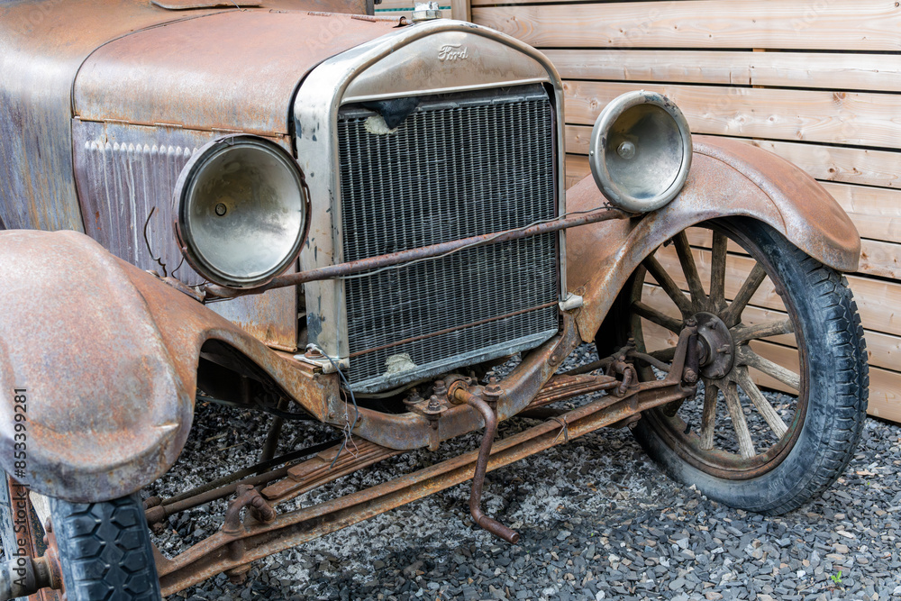 Turner Valley, Diamond Valley, Alberta, Canada, June 15, 2024: Old ...