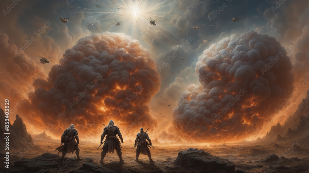 Cosmic Cataclysm Birth of a New Universe. A mesmerizing cosmic event ...