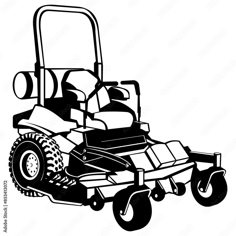 Poster Zero Turn Mower Lawn Mower Landscaping Lawn Mower – Wall Art ...
