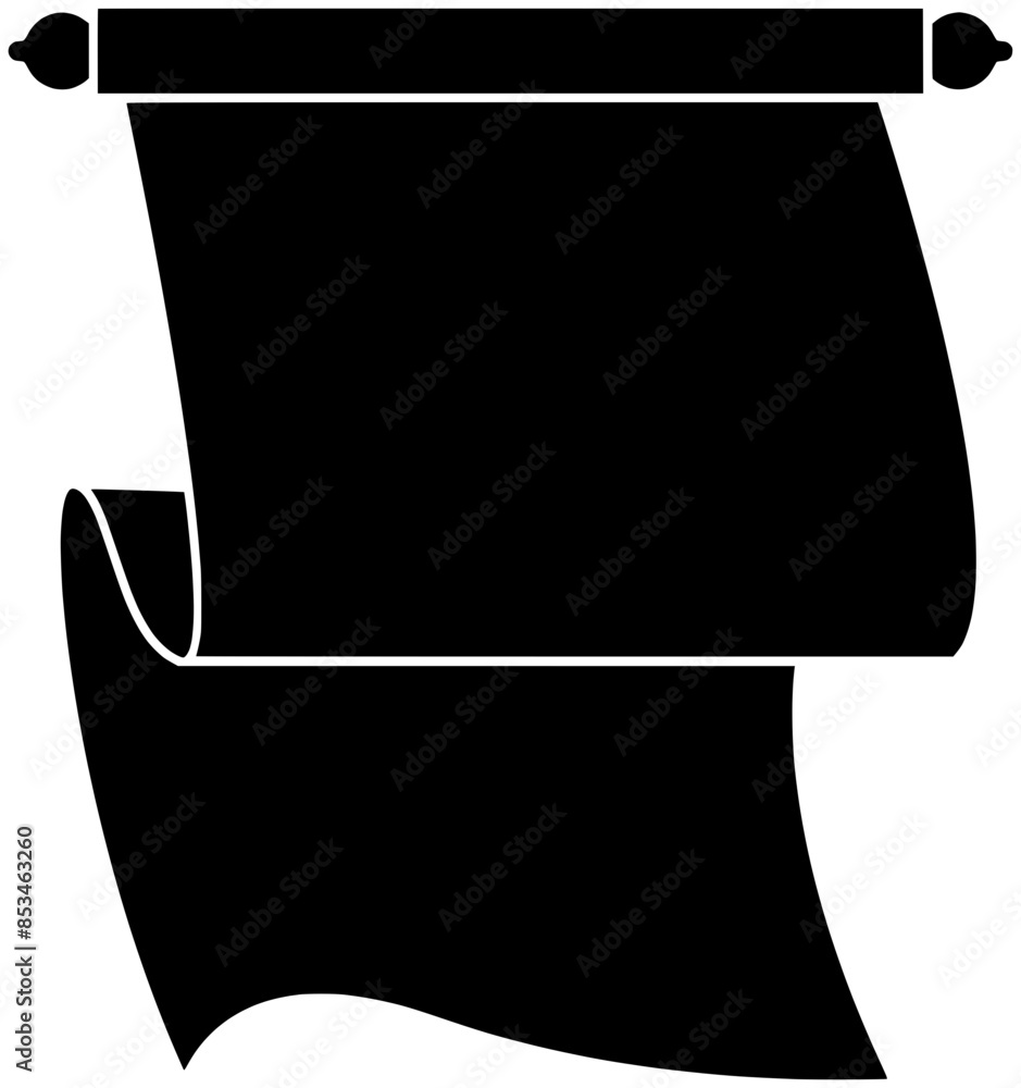 ribbon illustration old silhouette heraldic logo banner icon vintage ...