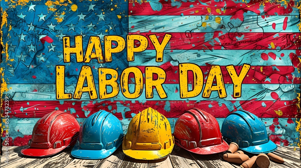 HAPPY LABOR DAY” sign - graphic resource - full screen background ...