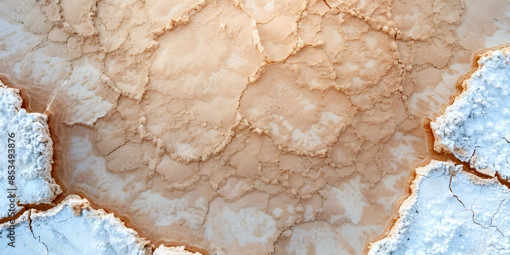 "Abstract Depiction of Chemical Weathering Breaking Down Rock Minerals ...