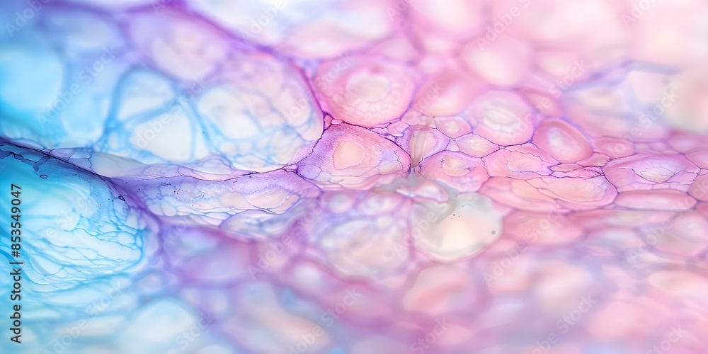 Microscopic view of inflamed human lymph node indicating possible lymph ... Microscopic view of inflamed human lymph node indicating possible lymph ...