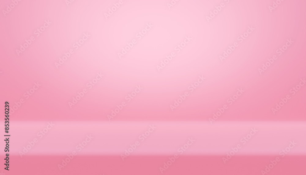 Empty pink pastel studio bg for product show. 3d render illustration of ...