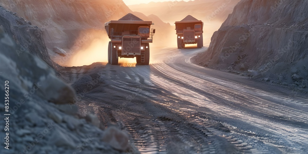 Extraction of Minerals by Large Industrial Trucks in an Open-pit Mining ...