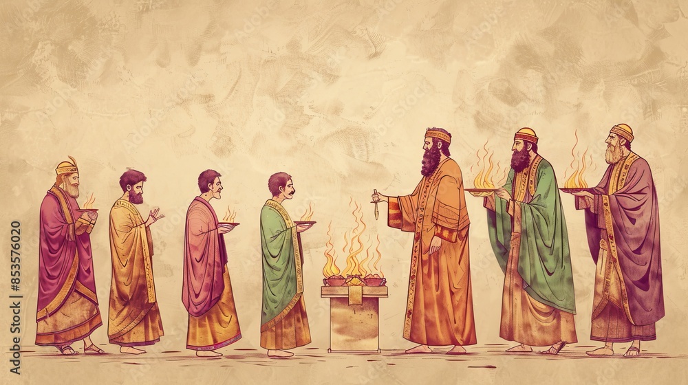 Leviticus,The Priests Begin Their Ministry,Aaron and His Sons Begin ...
