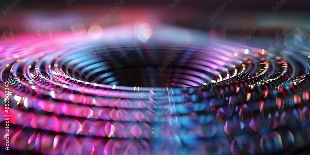 Holographic waves Optical illusions from color-changing viewing angles ...