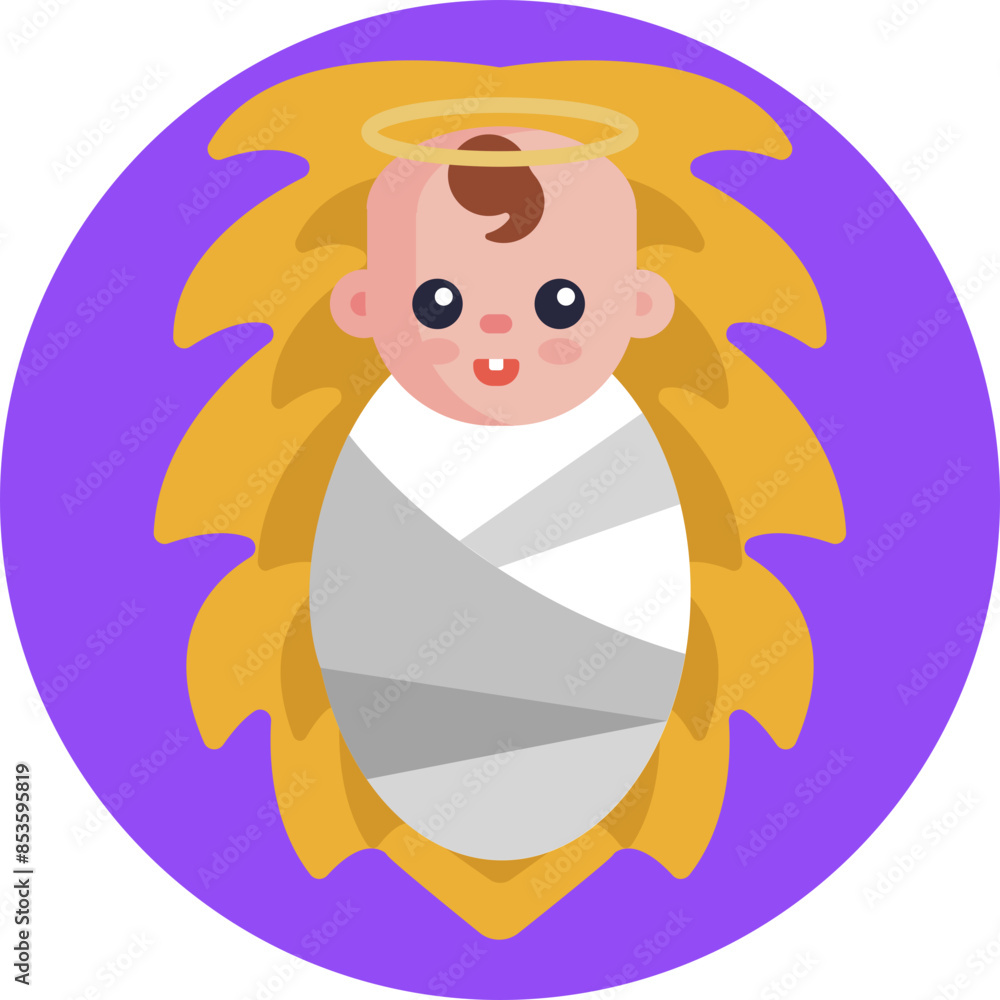 Baby Jesus, embodying the profound mystery of the Incarnation, where ...