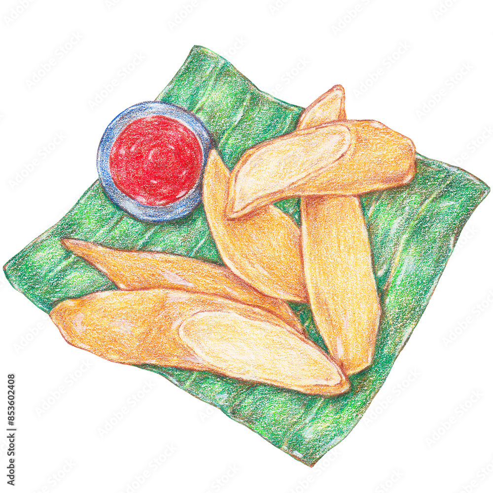 keropok lekor, chewy vegan fish crackers with a spicy chili dipping ...