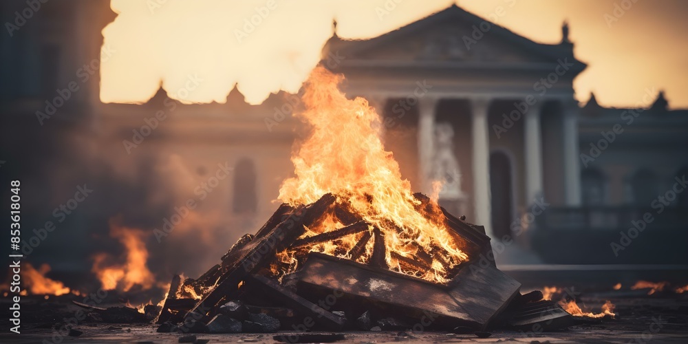 Jewish day commemorating the destruction of the Temple. Concept Tisha B ...