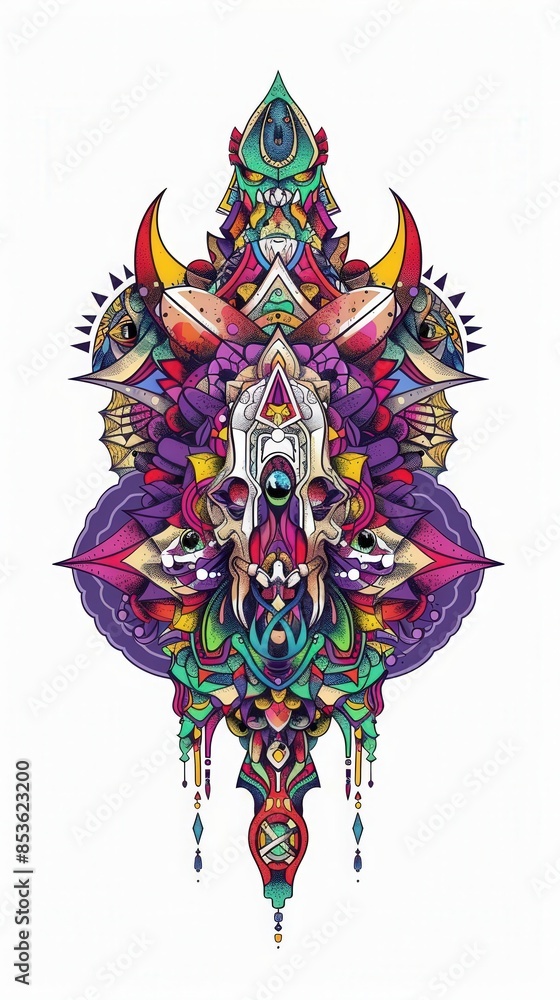 LSD and DMT visuals demonstrating how additive colors mix A lineart ...