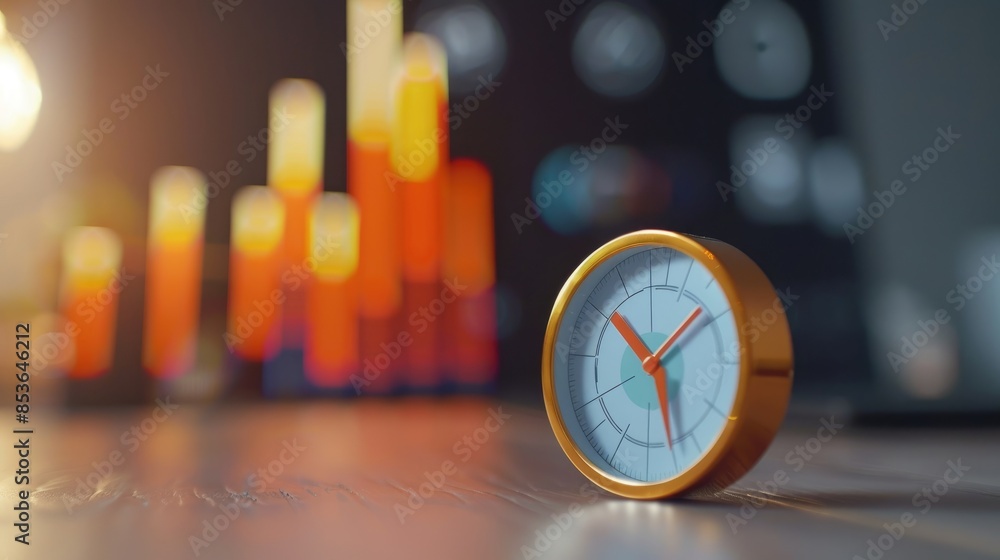Showcase financial growth with a barometer chart, where increasing ...