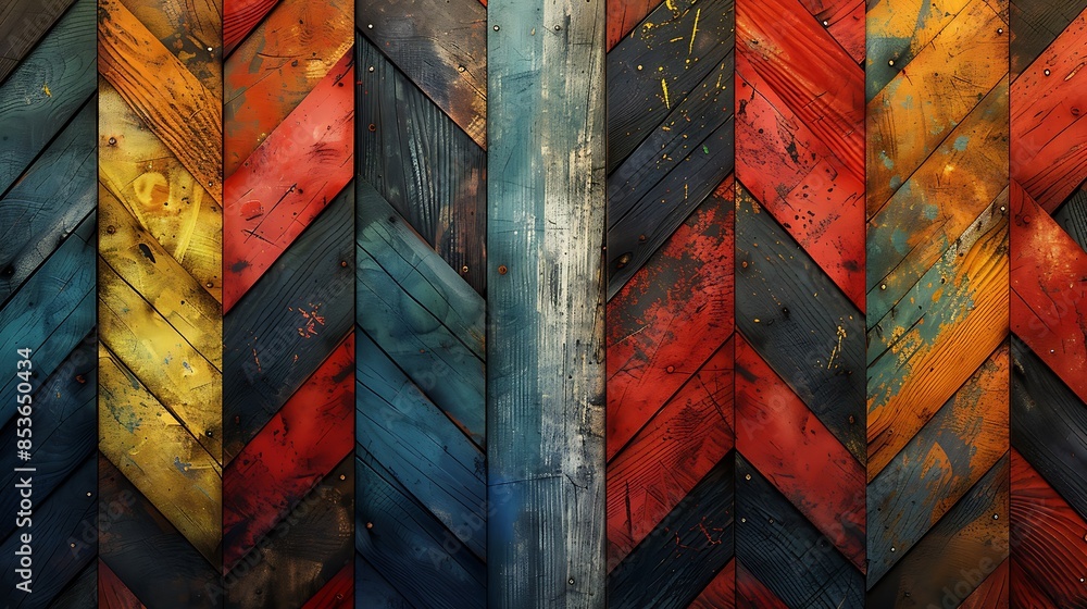 An artistic depiction of arrows in a repeating pattern with alternating ...