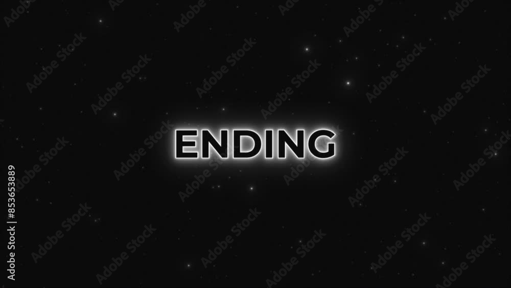 Stream Ending - Animated Neon Background with Dark, Black and White ...