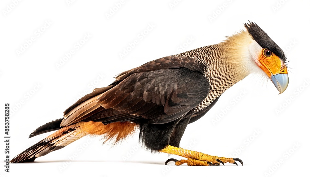 crested caracara or Mexican Eagle - Caracara plancus - is a bird of ...