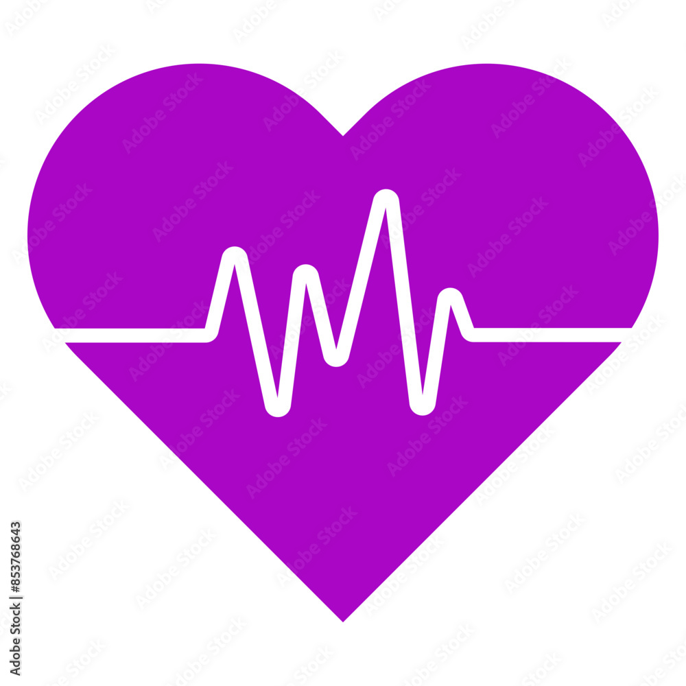 Healthcare heart beat medical symbols and minimalist vector icons for ...