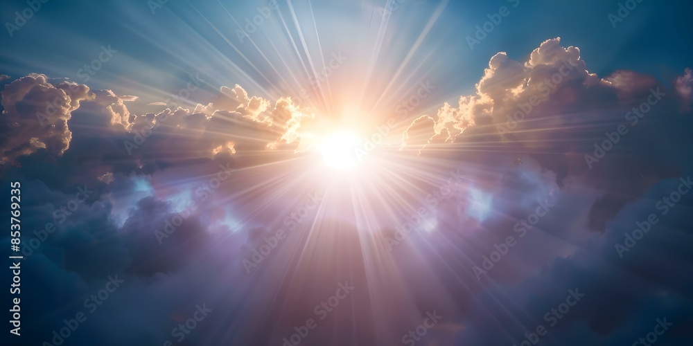 The Biblical Story of Jesus Christ's Ascension to Heaven. Concept ...