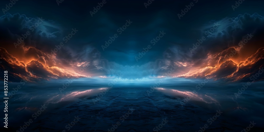 Nightmare Realm Dark Eerie Landscape with Insect-like Shapes and ...