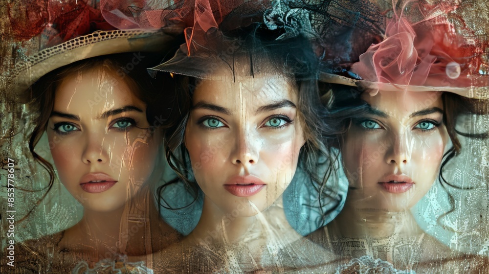 Classic Portraits with Digital Overlays: Create a background with ...
