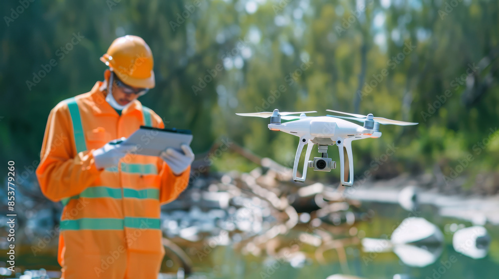 Engineering Team Conducting Windy Day Site Survey with Drones | Team of ...