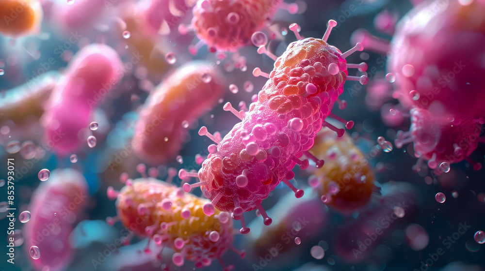 Bacterium (bacteries, bacteria, microbiome, cells, bacterie) infection ...