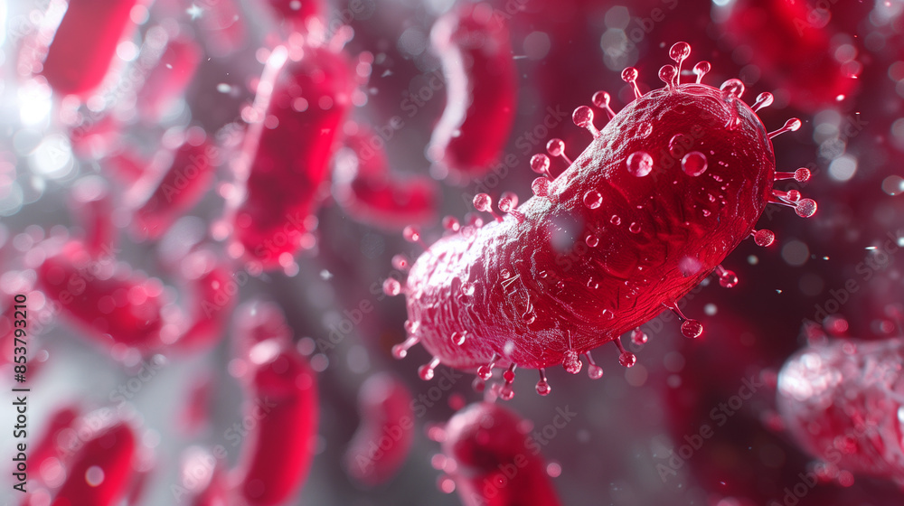 Bacterium (bacteries, bacteria, microbiome, cells, bacterie) infection ...