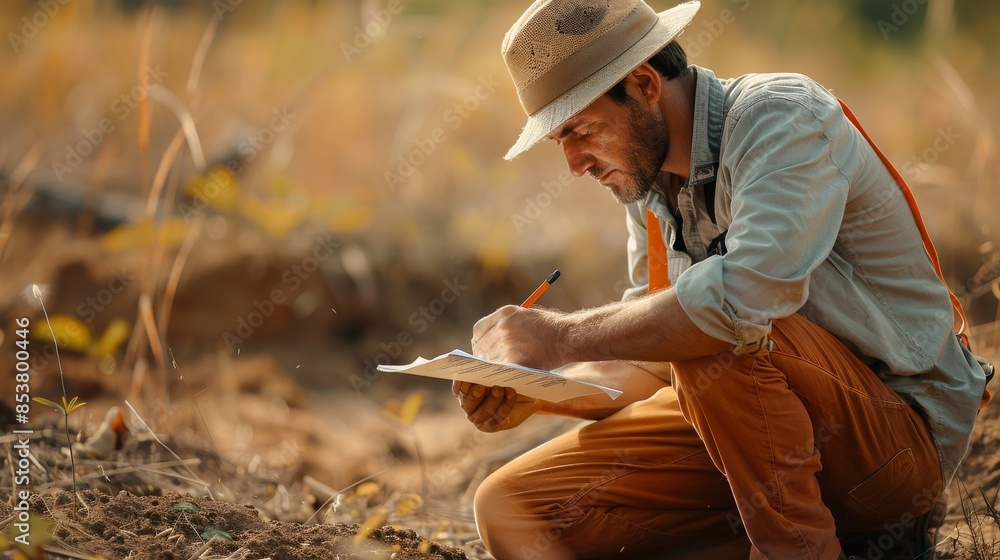 Architect Conducting Site Survey for New Building Project - Land ...