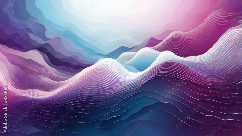 Design an abstract background with overlapping wireless signal waves ...