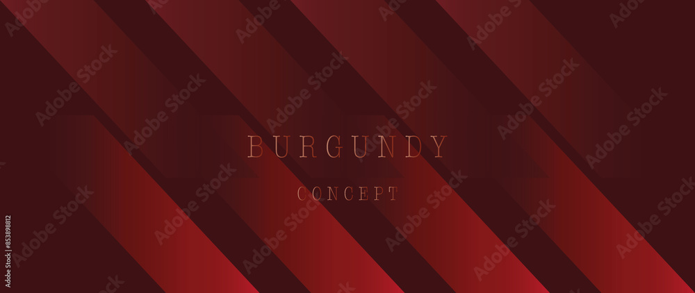 Flat illustration. Minimalist burgundy abstract background with ...