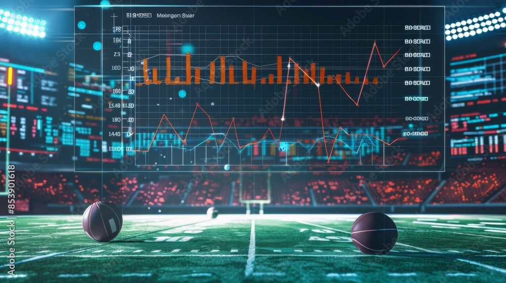 A sports statistics chart showing player performance metrics using bar ...