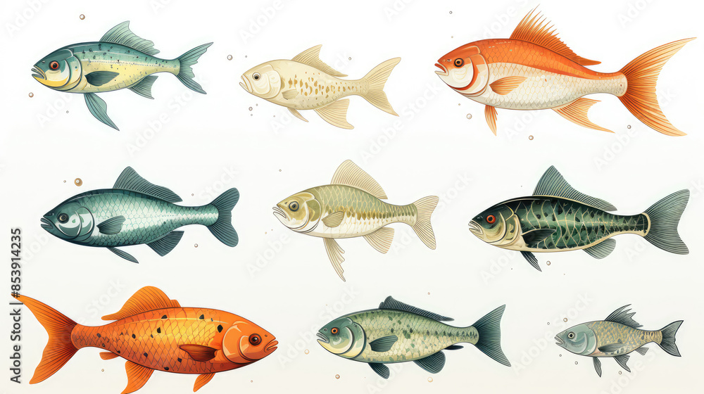 Animals popular fish pets aquarium salt water ocean sea fish banner ...