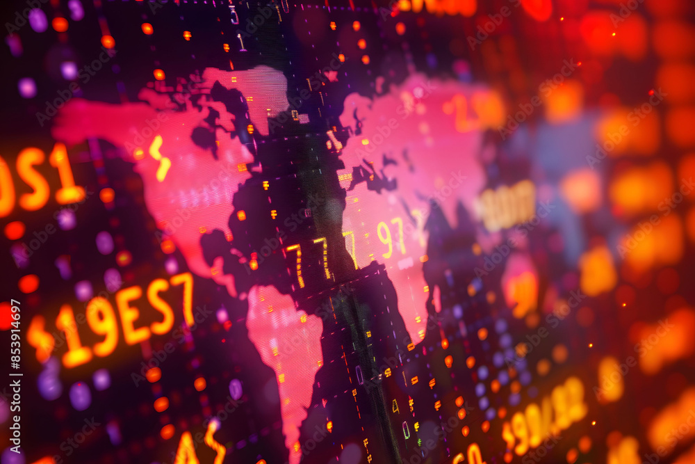 Charts and Graphs Showcasing Financial Themes with Coin and Dollar Bill ...