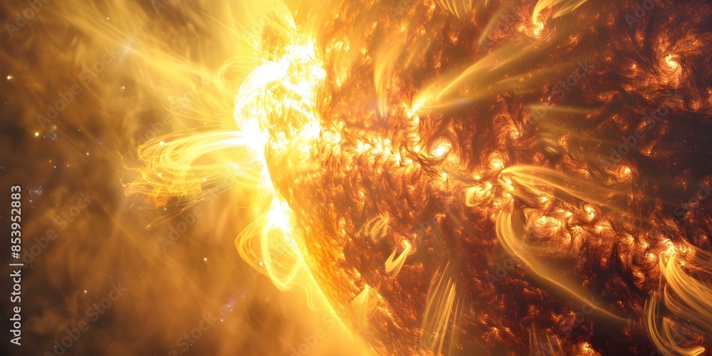 Highresolution photo of solar flare showcases power and beauty of sun ...
