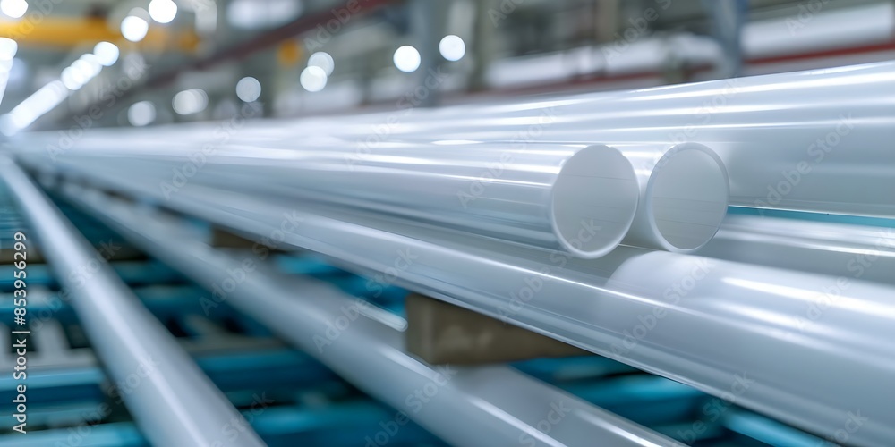 Manufacturing machine producing PVC plastic extrusion technology on ...