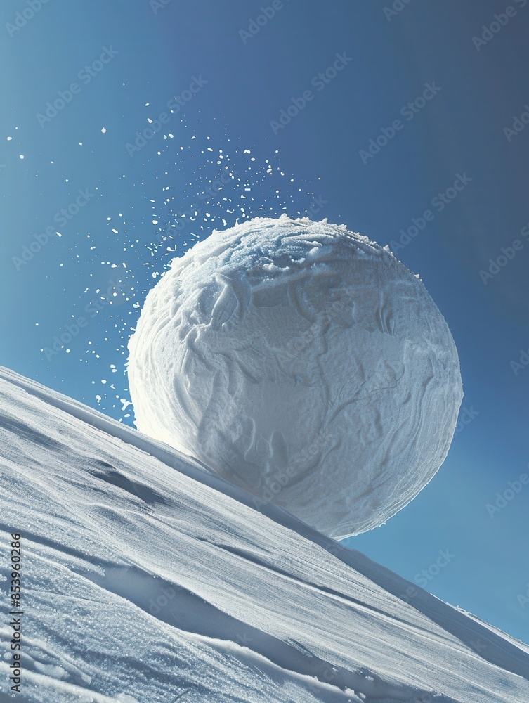 Financial Snowball Effect: Compound Interest Growth Concept with ...