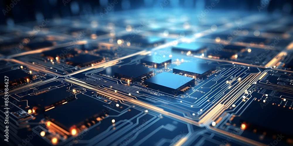 Digital circuit background graphics for electronic projects and ...