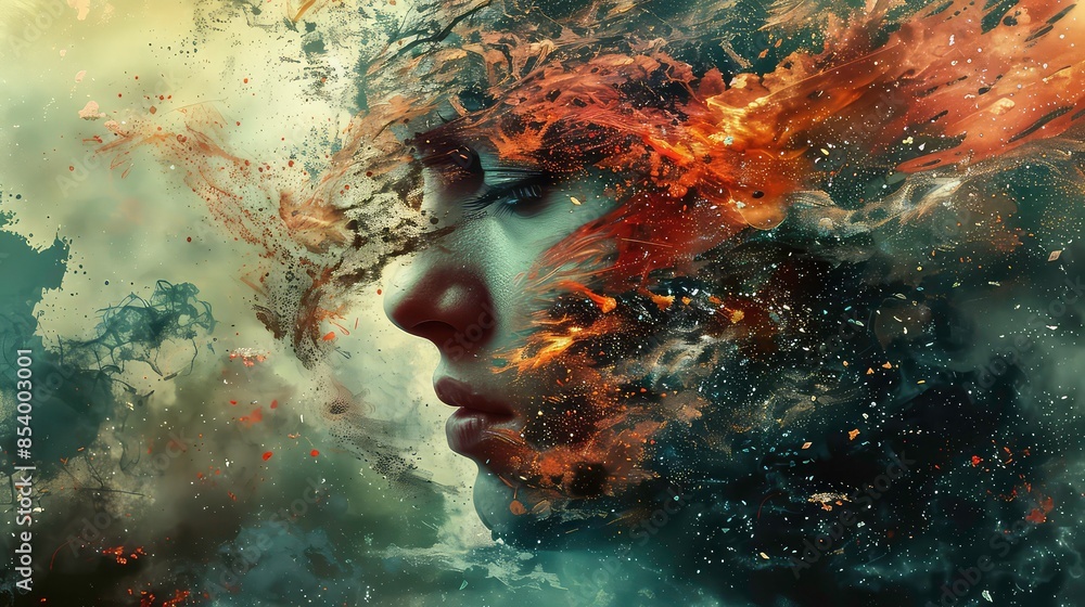 soul paint identity dream colours face design texture creative ...