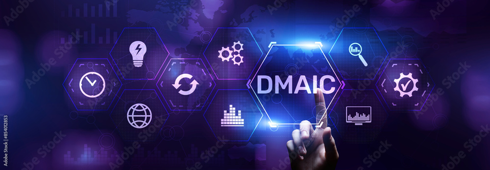 DMAIC SIx sigma lean manufacturing development technology concept ...