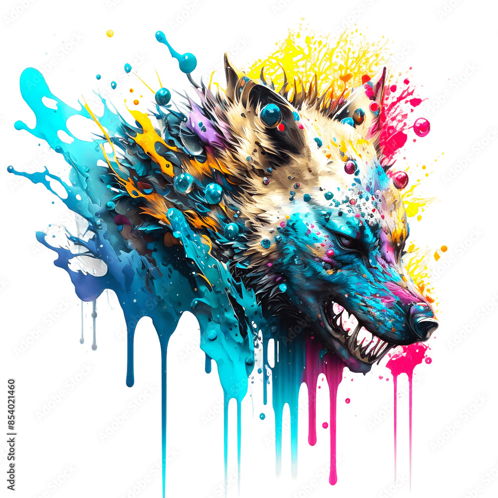 Color-splashed animals are a popular design trend in which animal ...