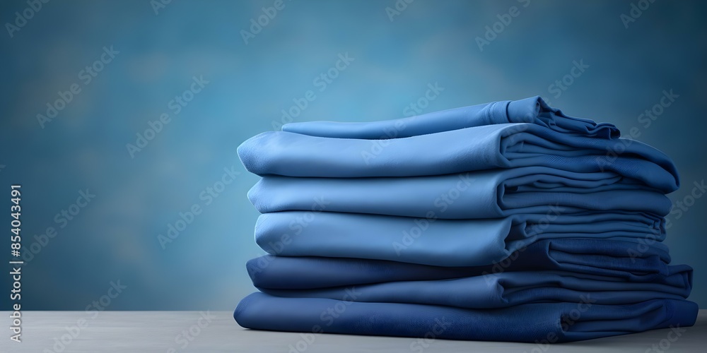 Highly detailed blue tshirts with realistic fabric texture in silk grey ...