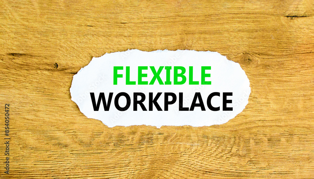 Flexible workplace symbol. Concept words Flexible workplace on ...