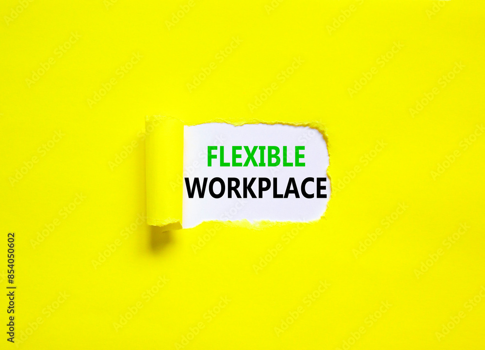 Flexible workplace symbol. Concept words Flexible workplace on ...